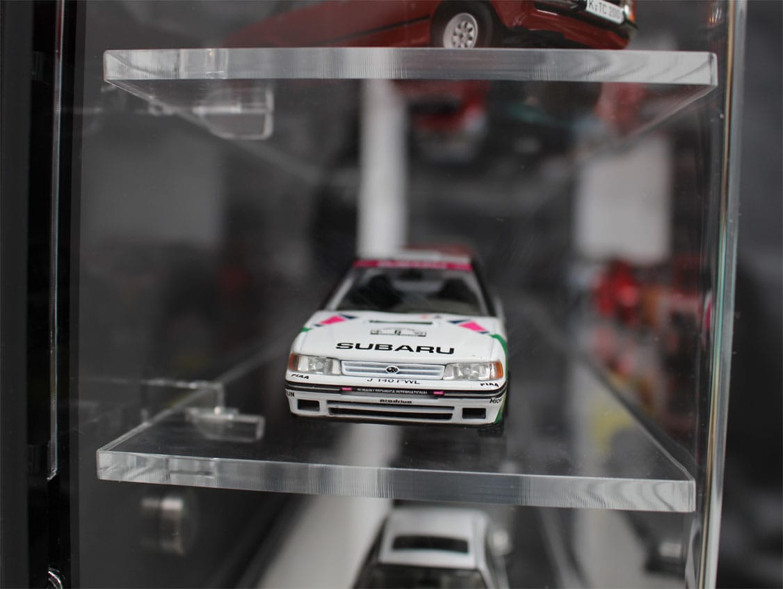 Acrylic Model Wall Display Case for 1:43 Scale Model Cars - 4 Shelves ...
