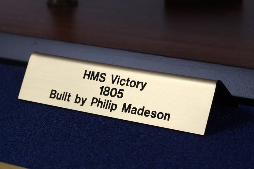 Freestanding Printed Acrylic Sign - 100mm x 25mm - Acrylic Display Cases